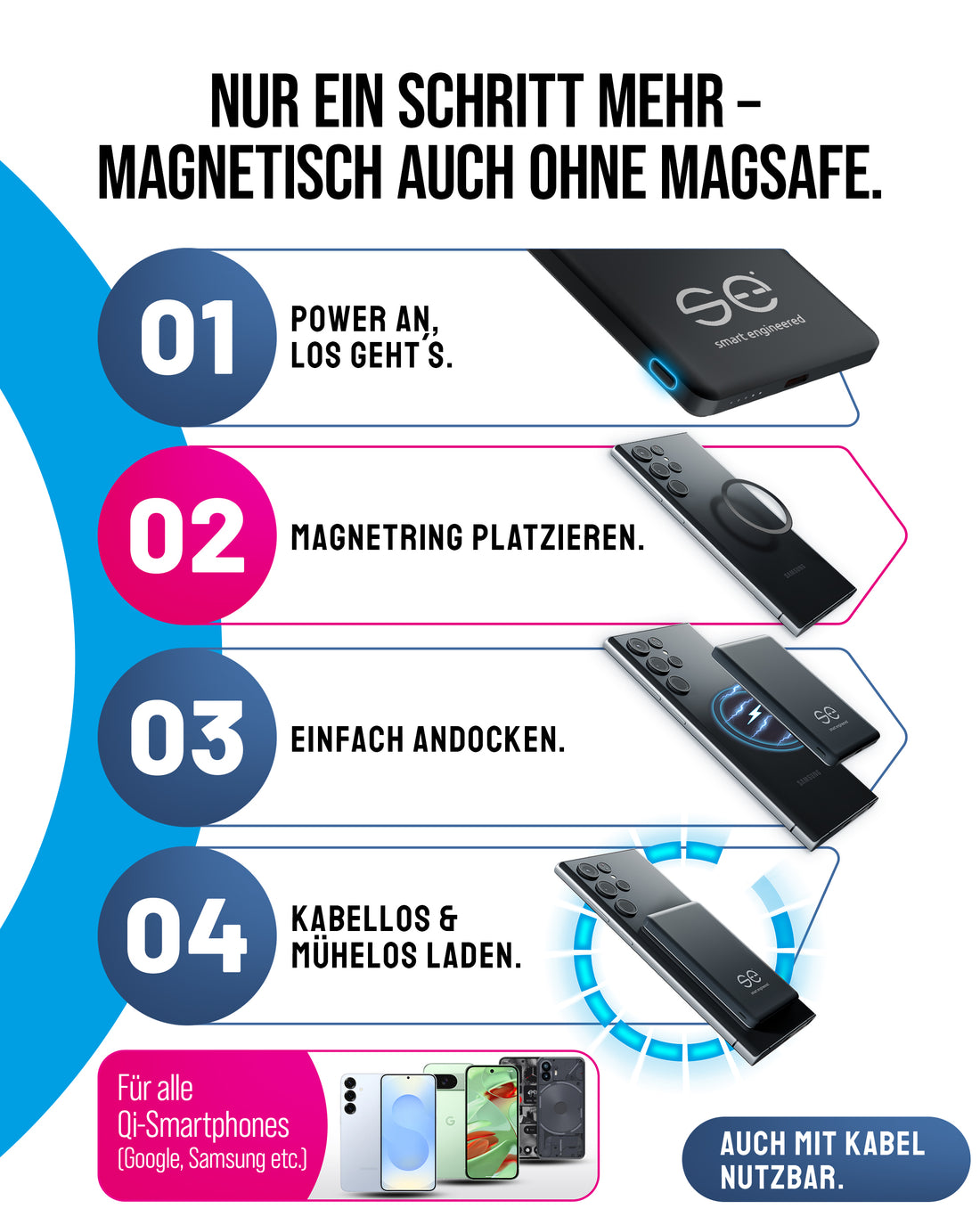 se® SNAPBANK Magnetic - The world's thinnest power bank